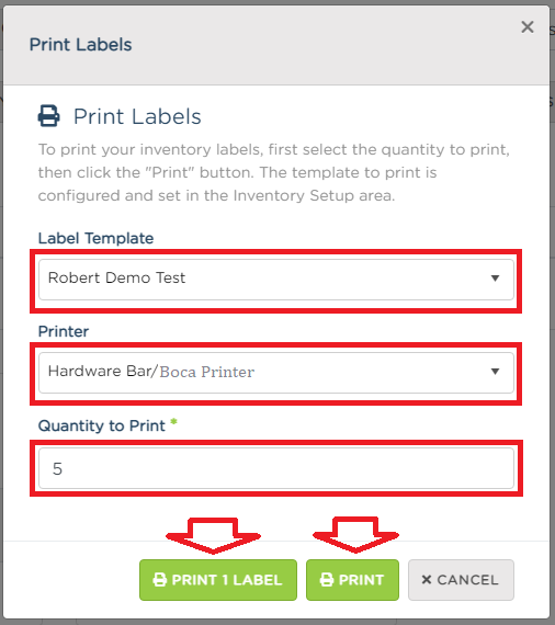 Printing Labels for Inventoried Products – Aluvii