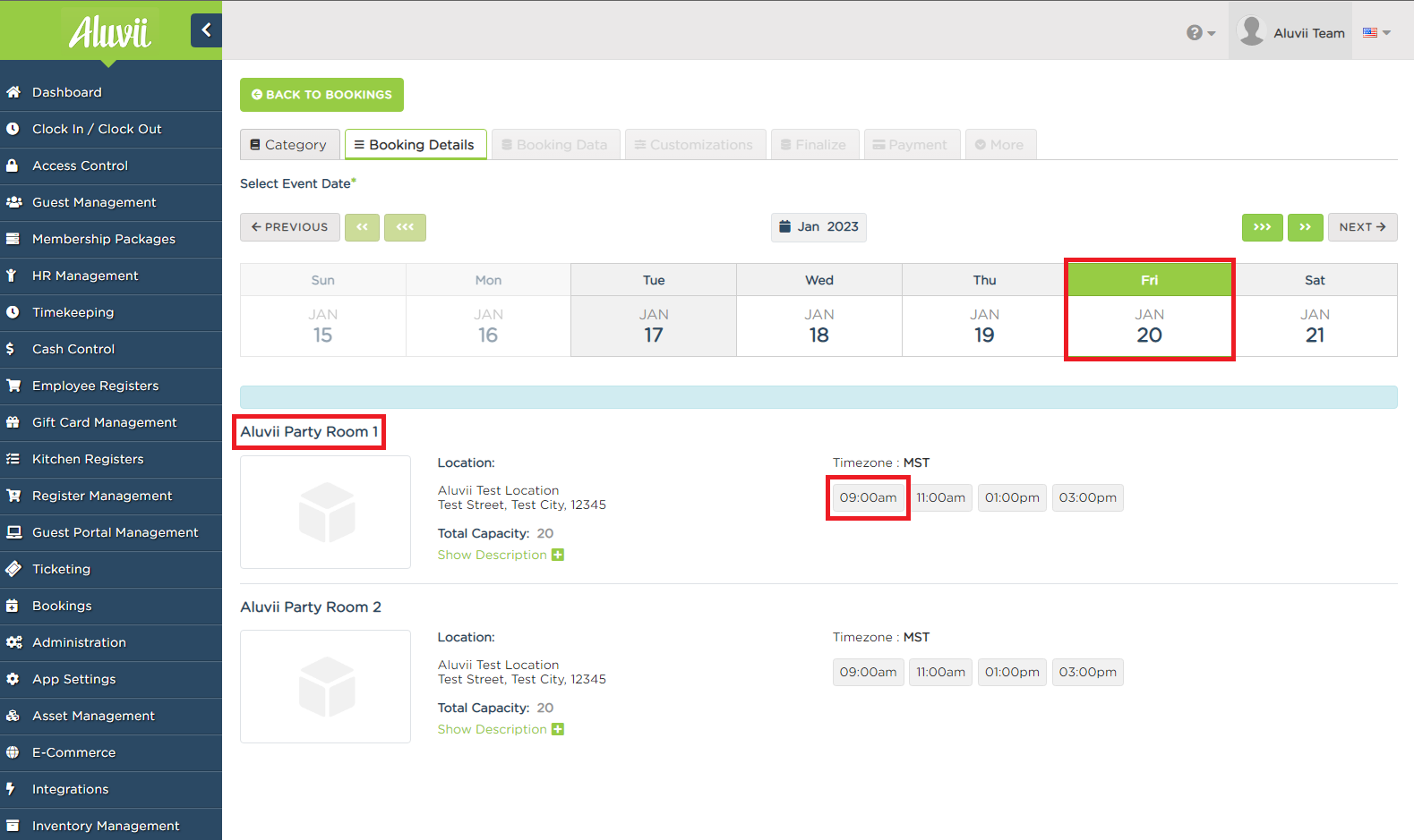 Managing Holds for Events – Aluvii