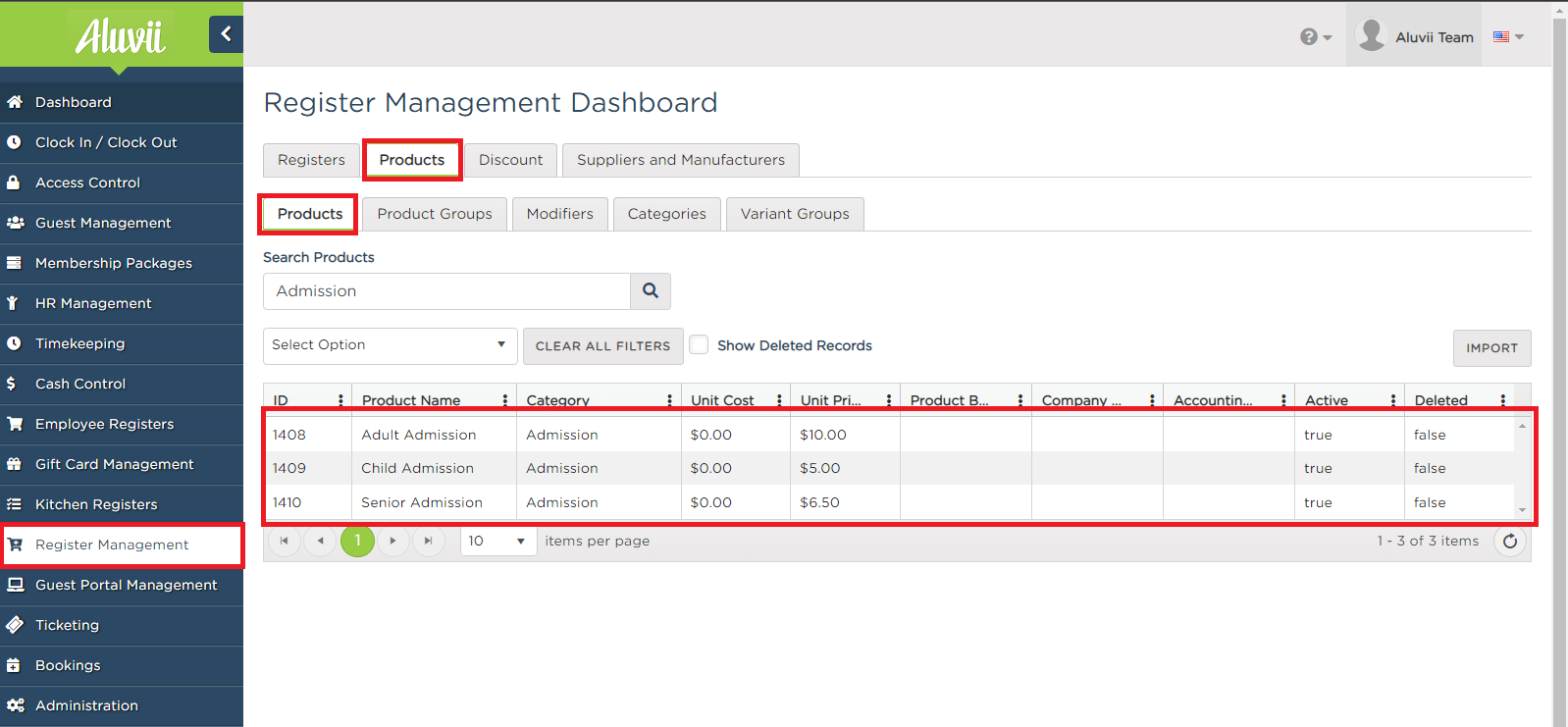 Grouping Multiple Sessions With The Same Schedule – Aluvii