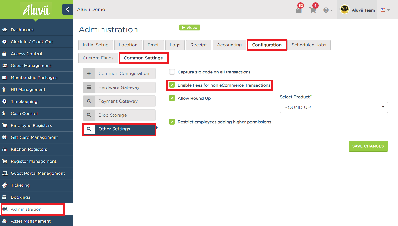 Adding Transaction Fees to Employees Register and Bookings – Aluvii