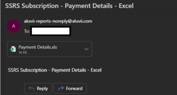 Creating/Managing Report Subscriptions – Aluvii