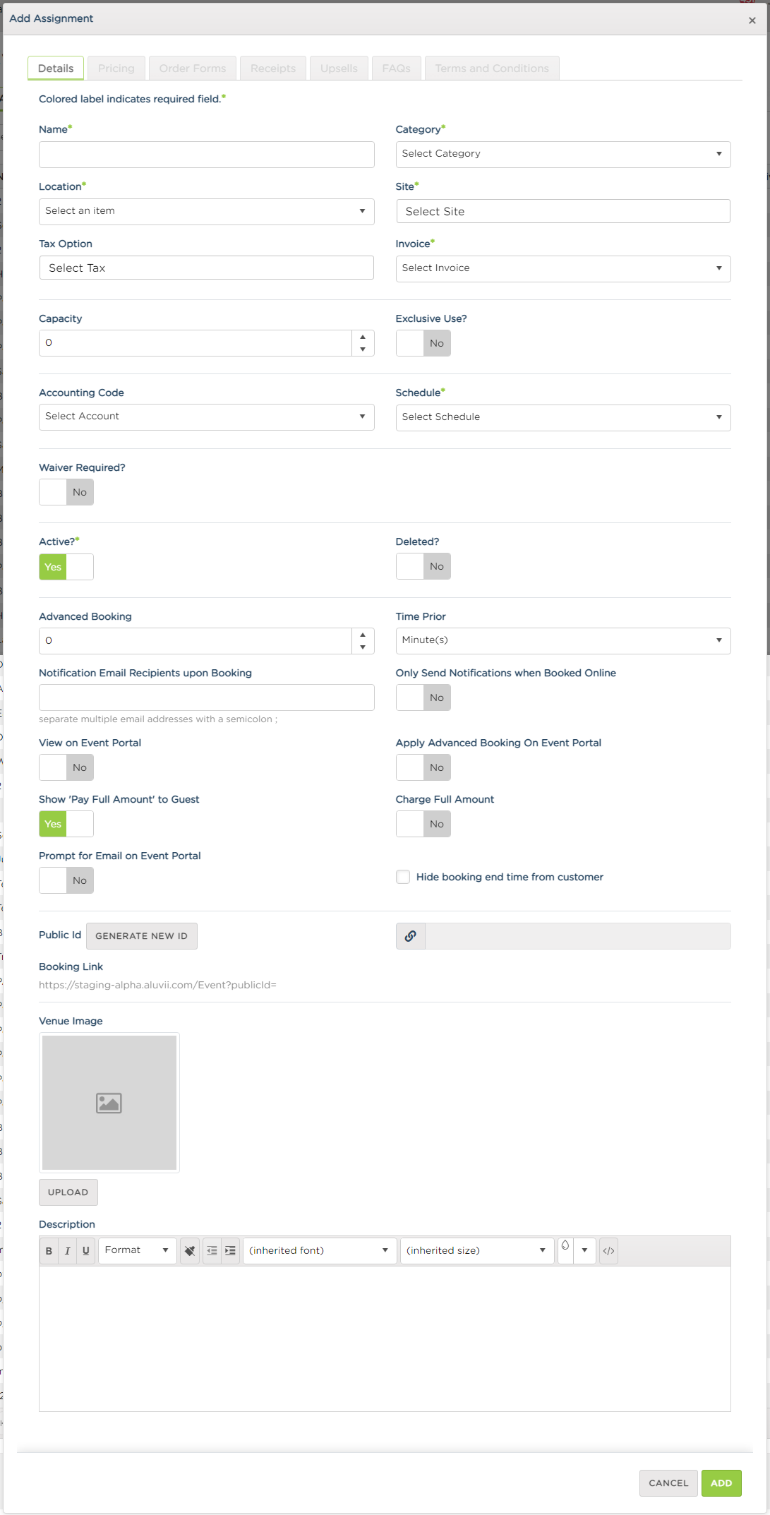 Creating/Editing Assignments – Aluvii